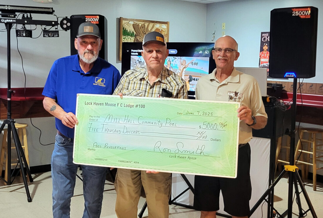 The Moose supports Mill Hall Pool | News, Sports, Jobs - The Express